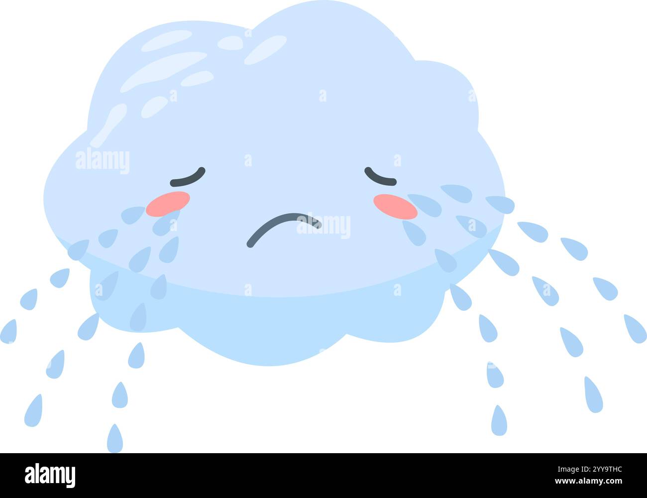 Sad Couples Crying In Rain