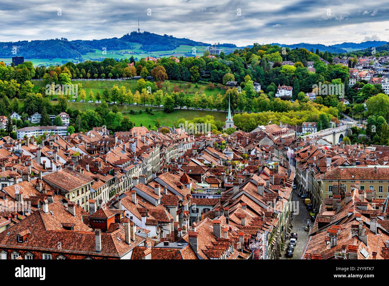 Swiss old town aerial hi-res stock photography and images - Alamy