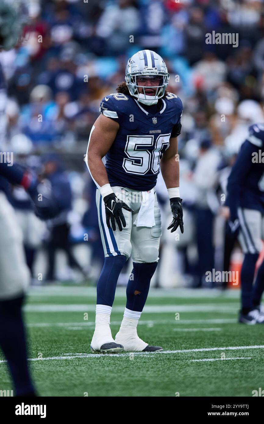 Dallas Cowboys linebacker Eric Kendricks (50) lines up on defense ...