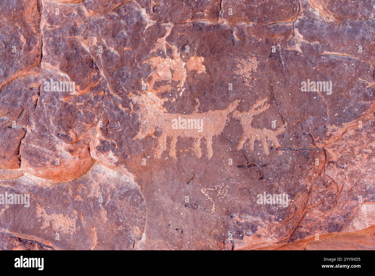 Photograph of Atlatl Rock, Valley of Fire State Park, Nevada, USA Stock ...