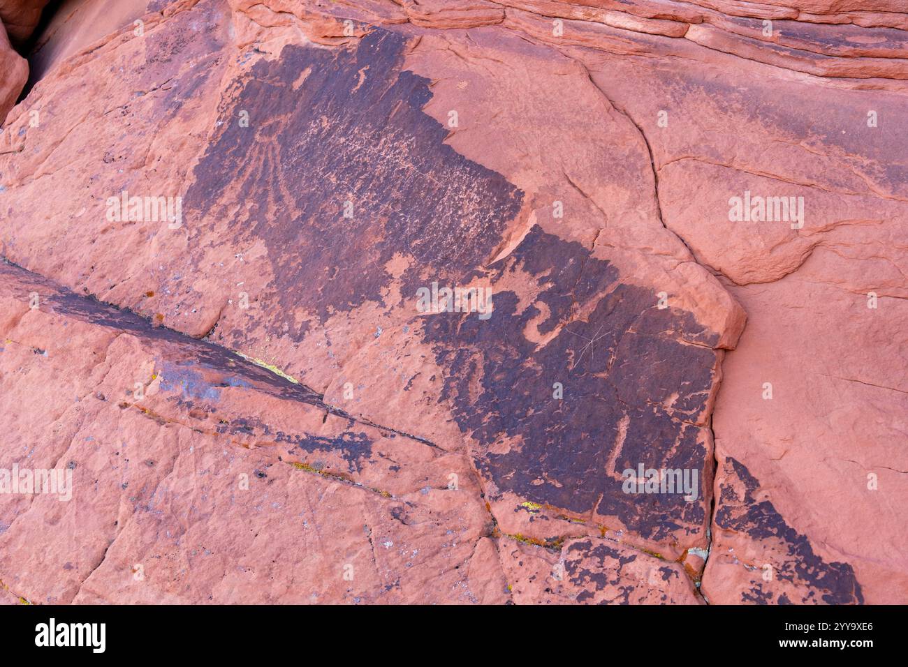 Photograph of Atlatl Rock, Valley of Fire State Park, Nevada, USA Stock ...