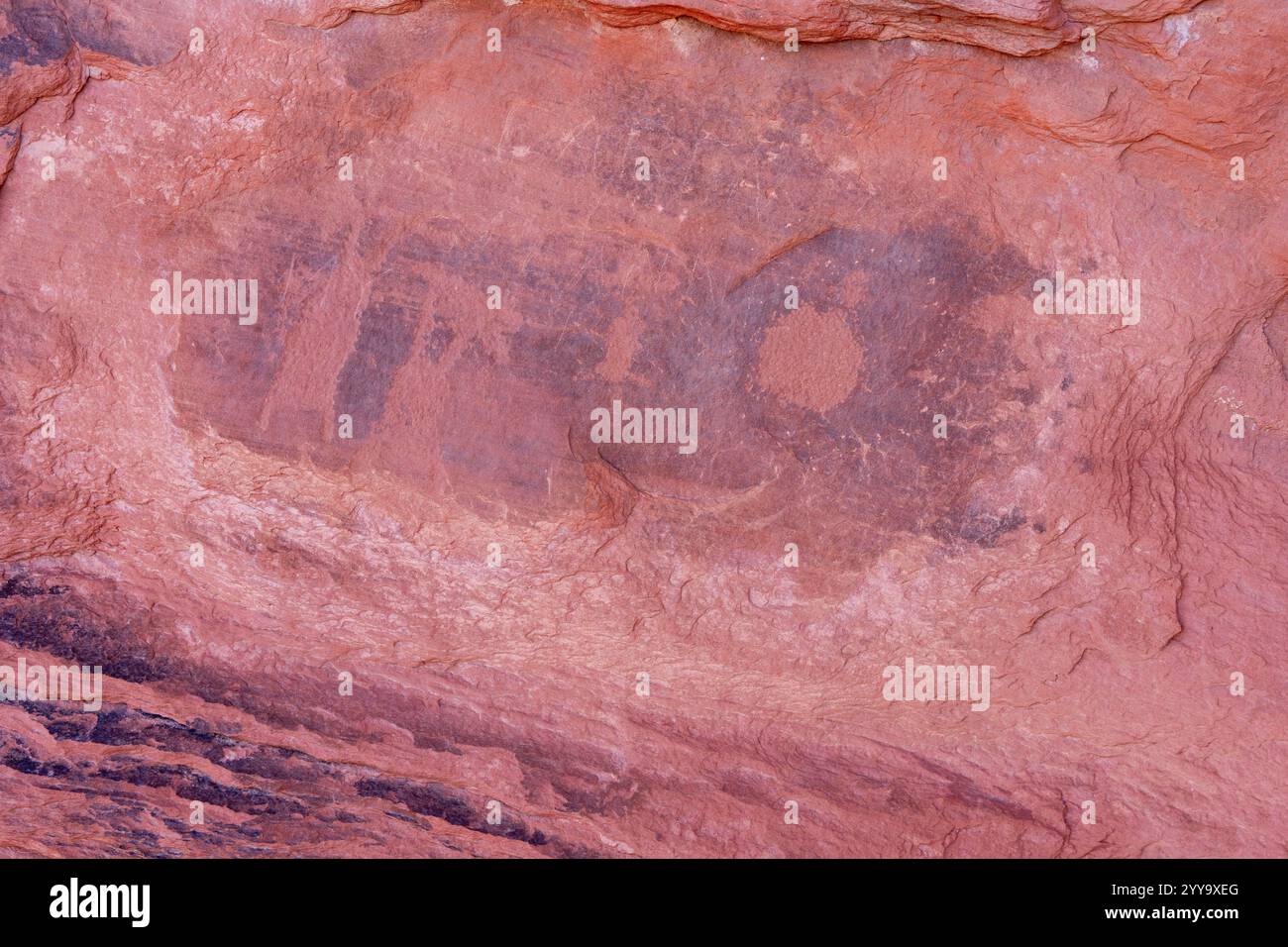 Photograph of Atlatl Rock, Valley of Fire State Park, Nevada, USA Stock ...
