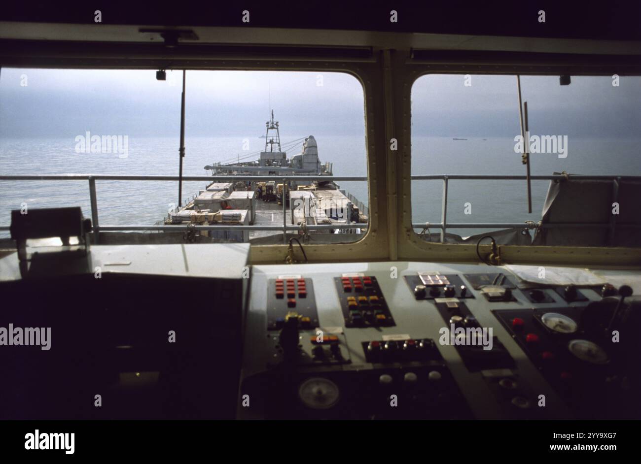First Gulf War: 20th March 1991 The view from the bridge of RFA Sir ...