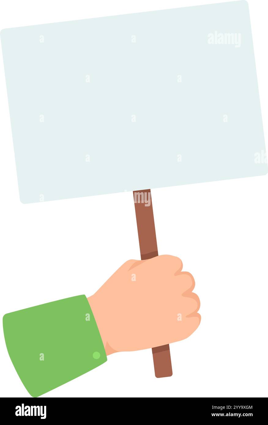 White protest on stick hi-res stock photography and images - Alamy