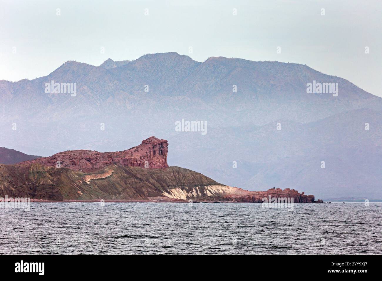 Desert and sea. San Francisco island, Sea of Cortés, Baja California ...