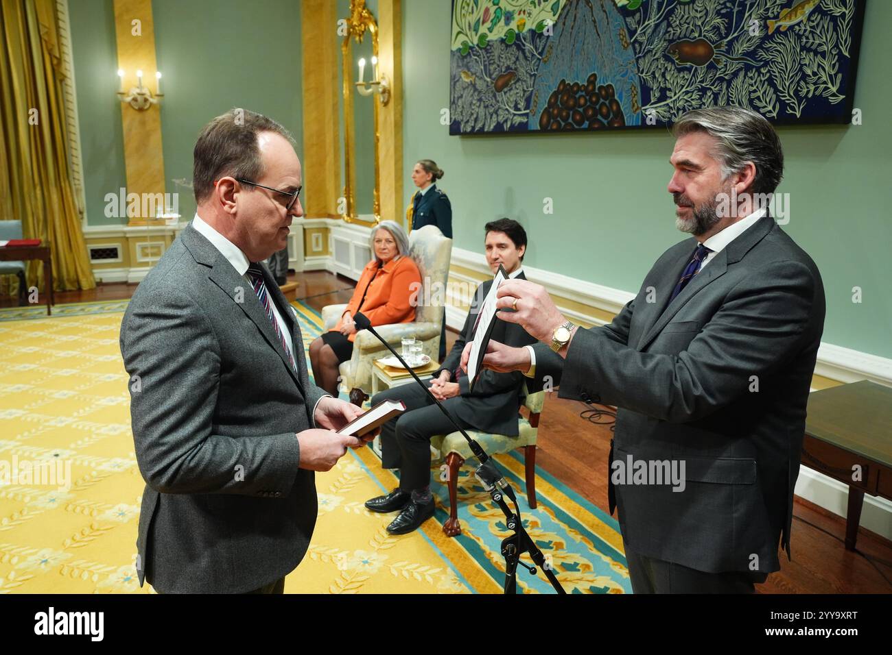 Ottawa, Canada. 20th Dec, 2024. Employment Minister Steven Mackinnon is ...