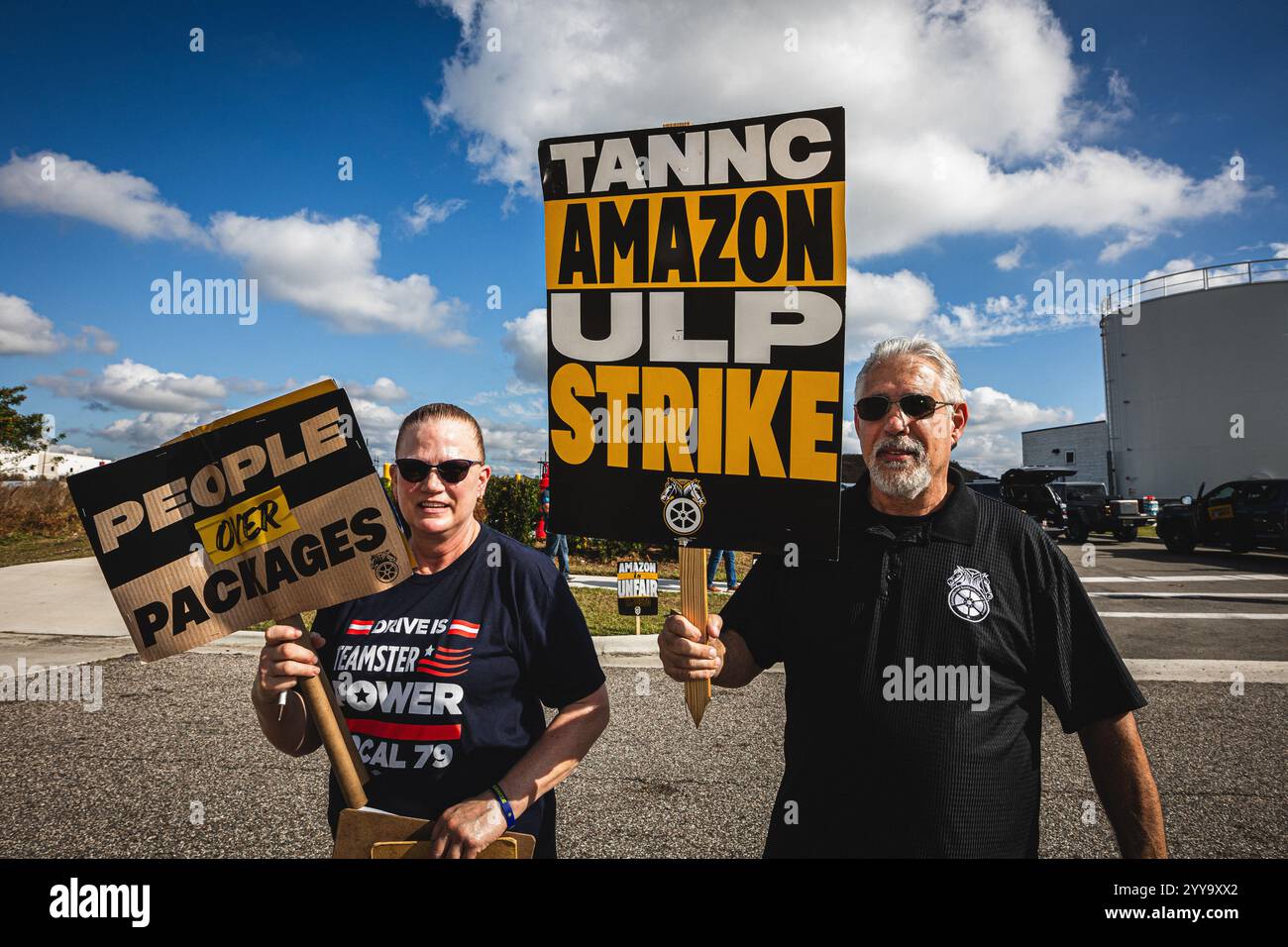 Ruskin, Florida, USA. 19th Dec, 2024. EFF TESTA and MARIA POWERS stand ...