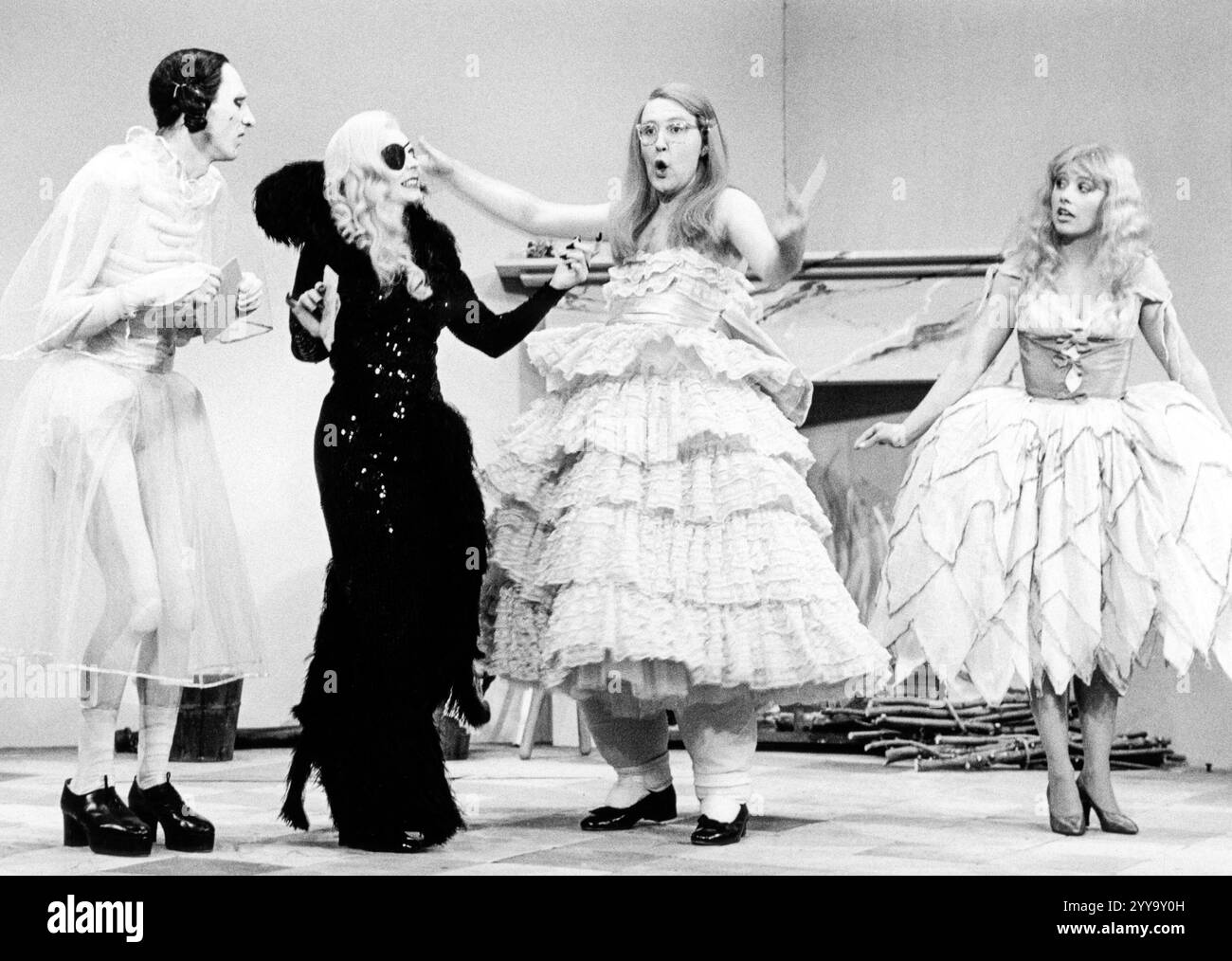 l-r: John Dicks (Pearl - A Naughty-Naughty Sister), Alison Steadman ...