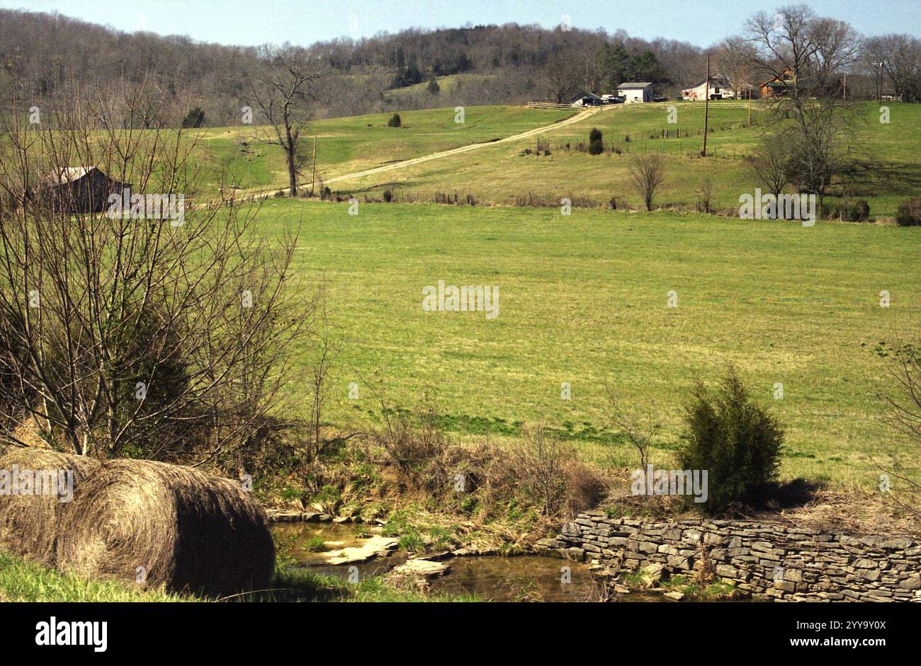 Farm and landscape in rural Tennessee, USA, cca. 1994 Stock Photo - Alamy