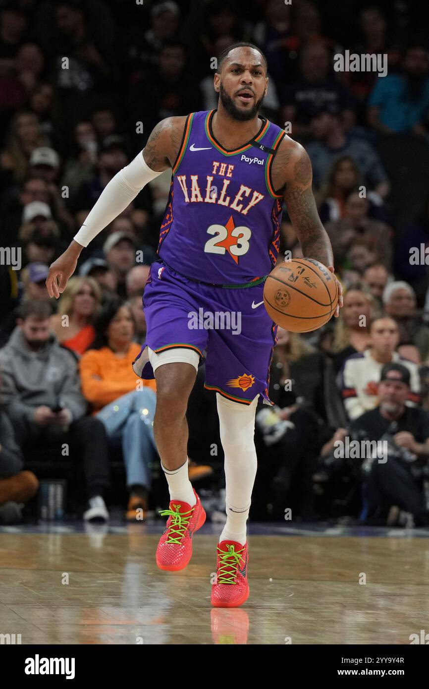 Phoenix Suns guard Monte Morris (23) during the first half of an NBA ...