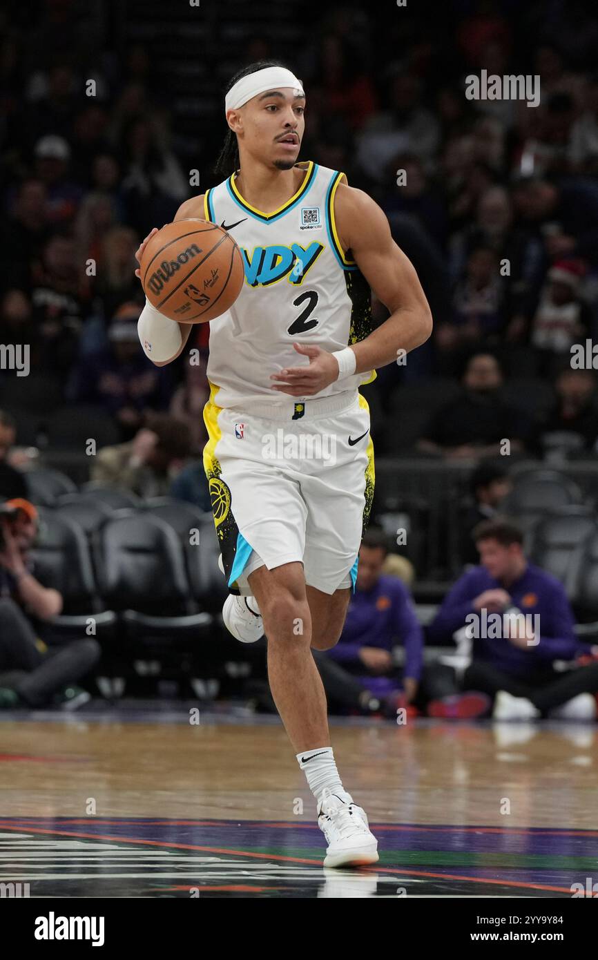 Indiana Pacers guard Andrew Nembhard (2) during the first half of an ...