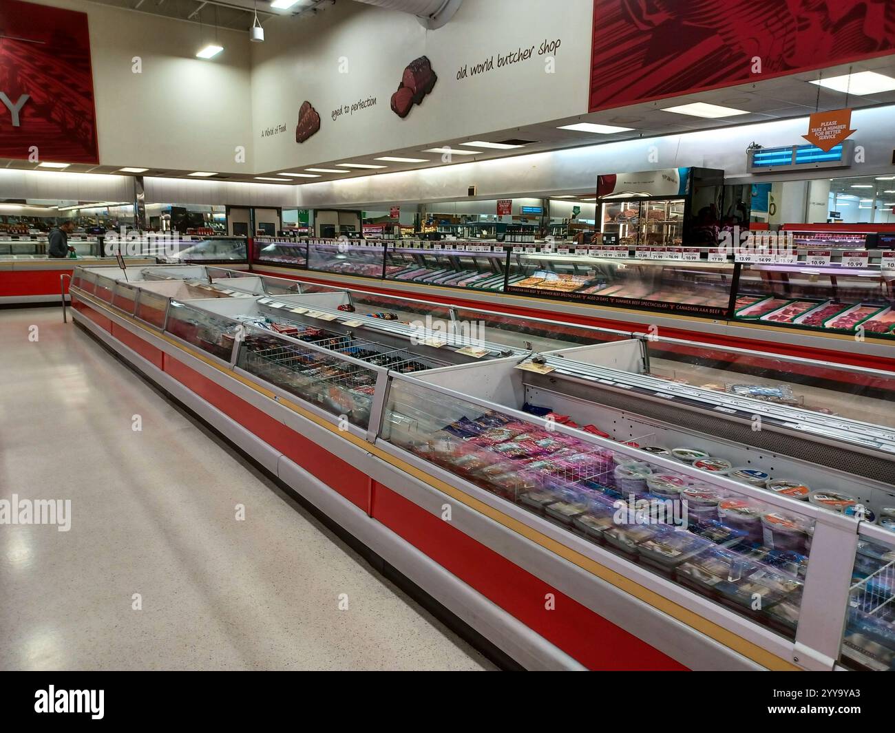 Toronto, On, Canada - October 30, 2024: Inverior view at the aisles and ...