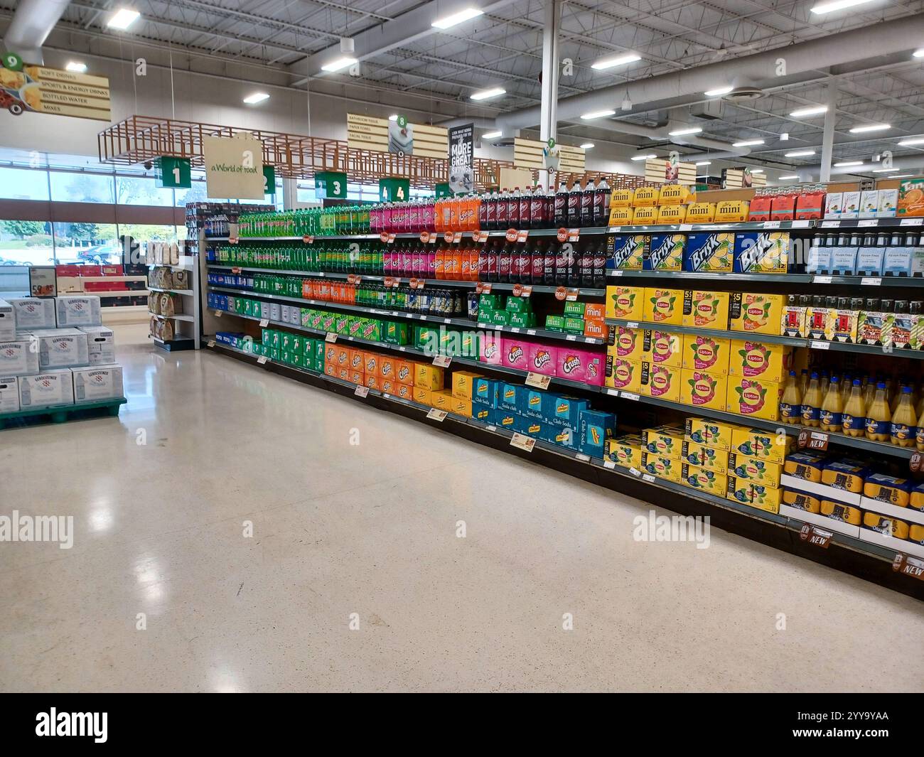 Toronto, On, Canada - October 30, 2024: Inverior view at the aisles and ...