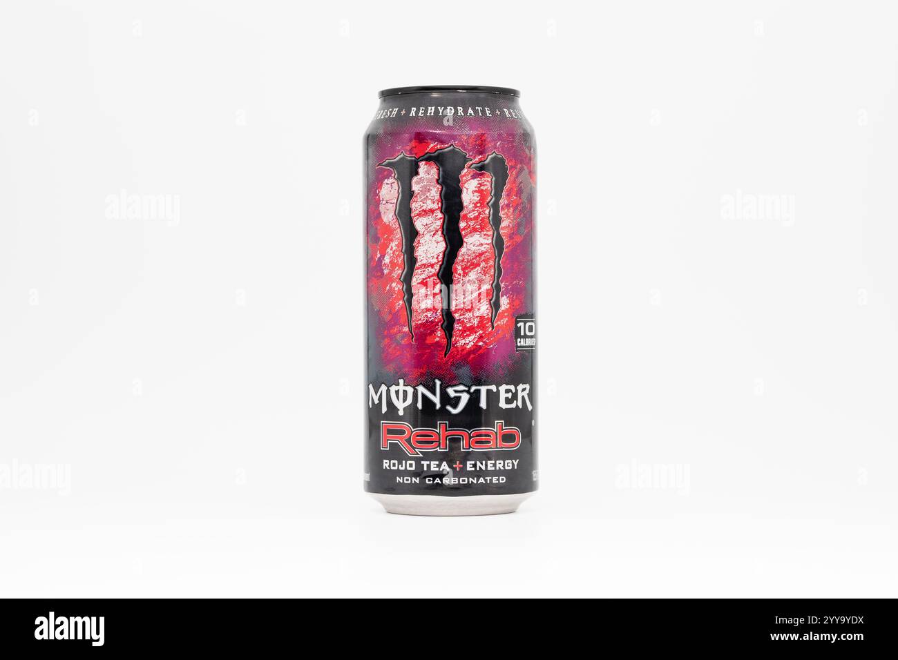 Monster Energy Rehab Rojo Tea can from 2011. The flavor tastes like ...