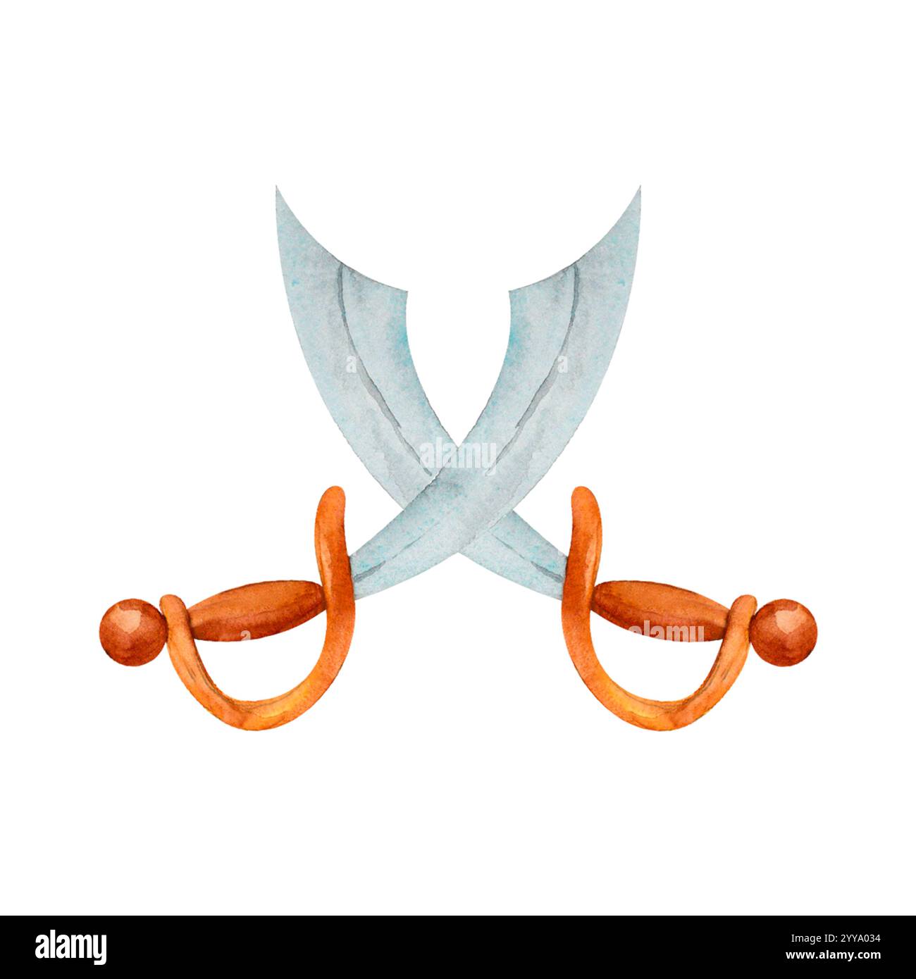 A pair of crossed cutlasses, evoking the daring spirit of corsairs and ...