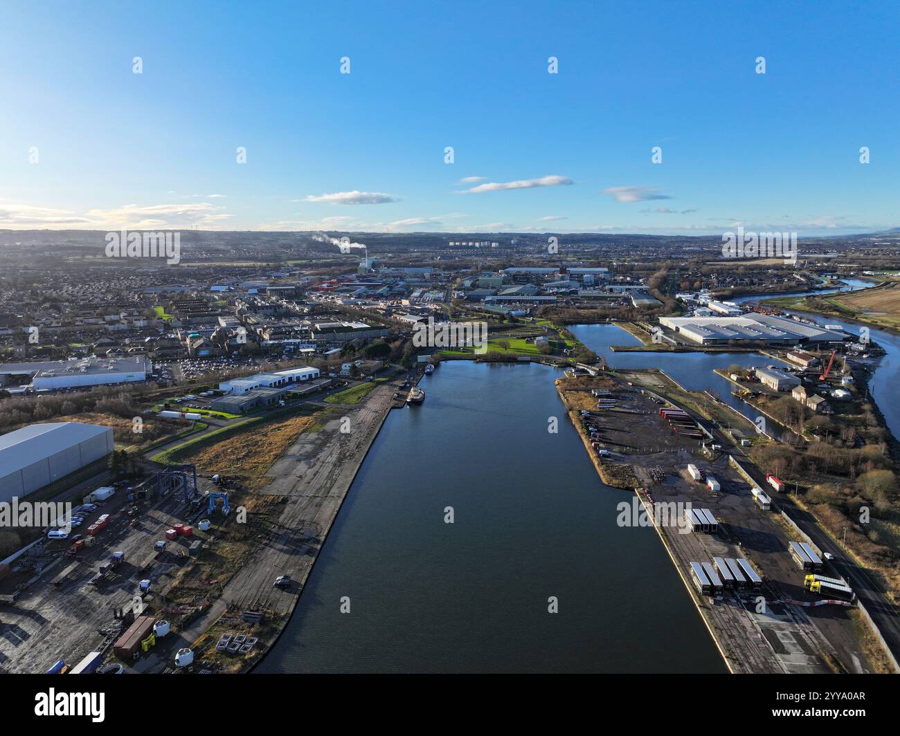 Grangemouth aerial view hi-res stock photography and images - Alamy