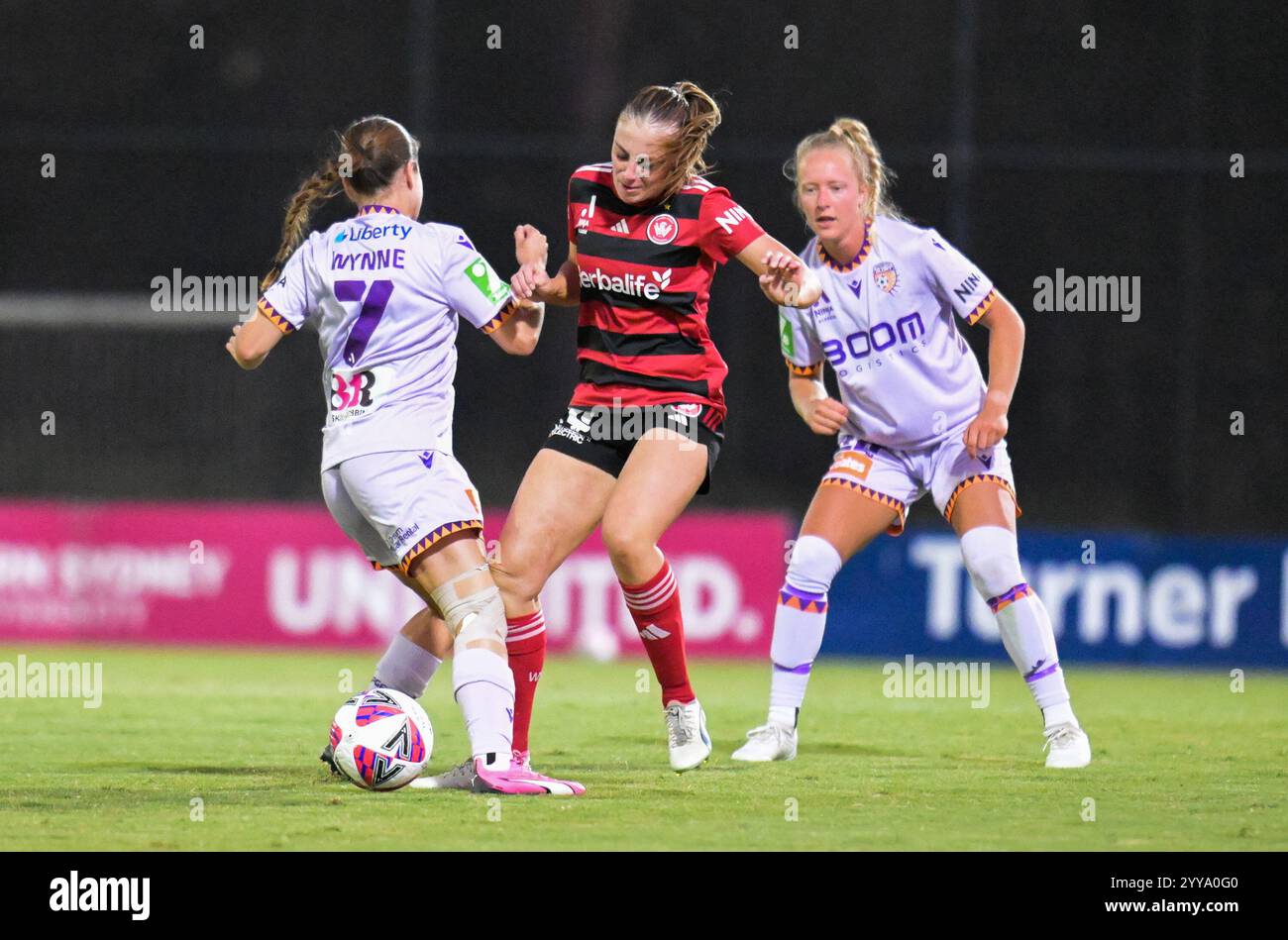 Rooty Hills, Australia. 20th Dec, 2024. Ella Jade Buchanan (C) of ...