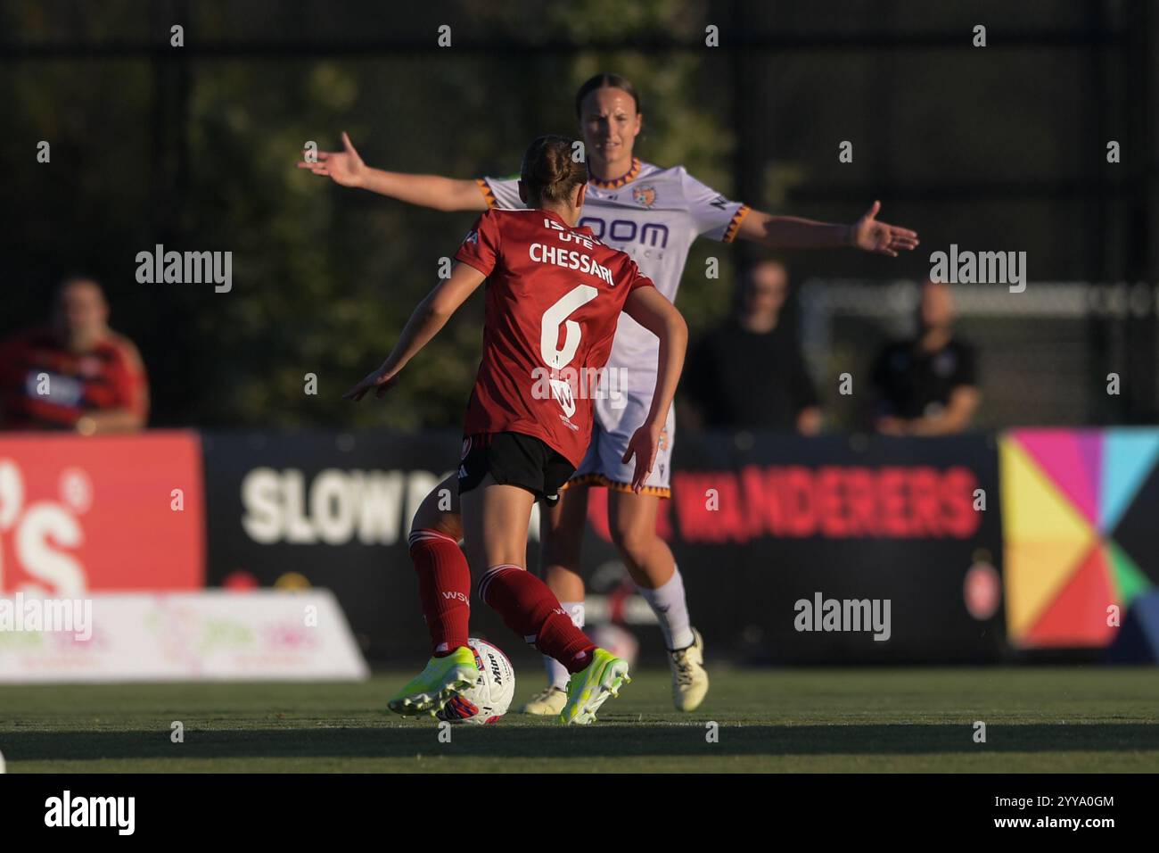 Rooty Hills, Australia. 20th Dec, 2024. Amy Chessari (front) of Western ...