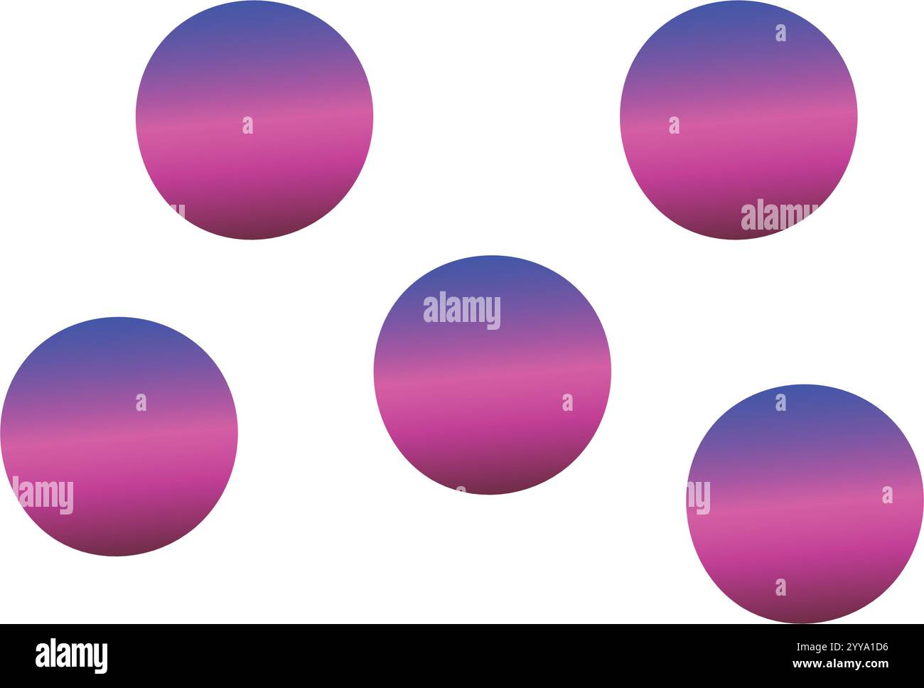 Abstract Gradient Circles in Varied Arrangements Stock Vector Image ...