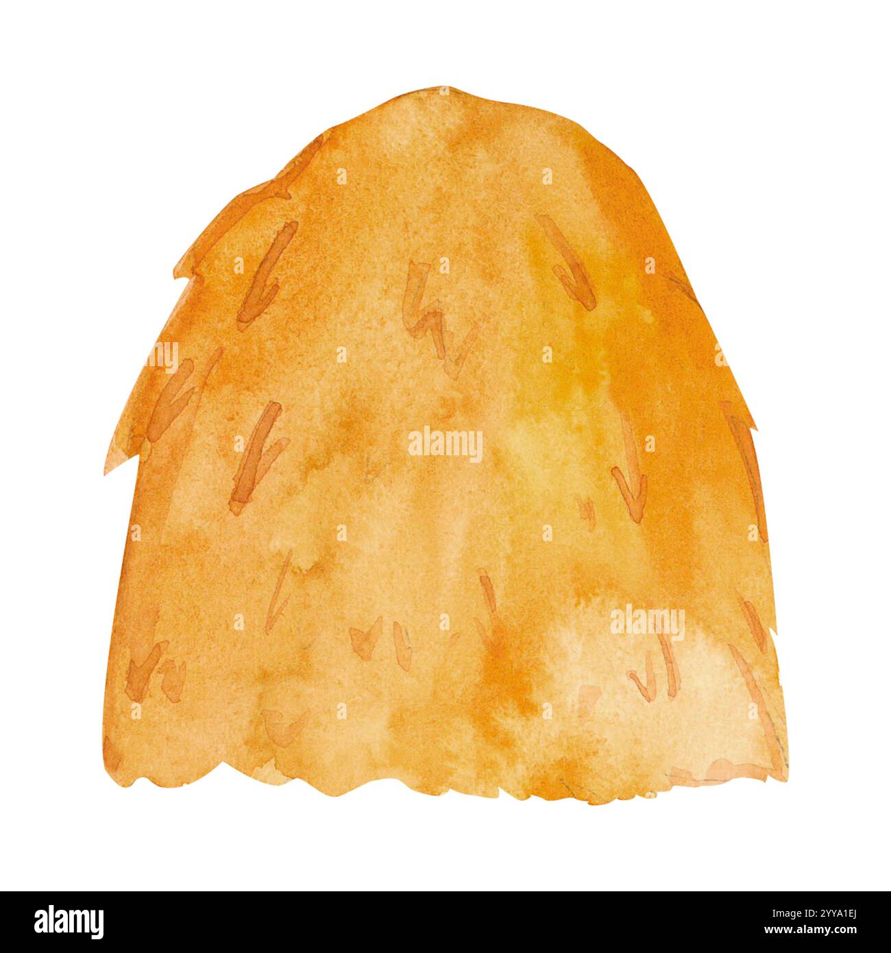 A stack of hay, commonly used for animal feed or storage, traditional ...