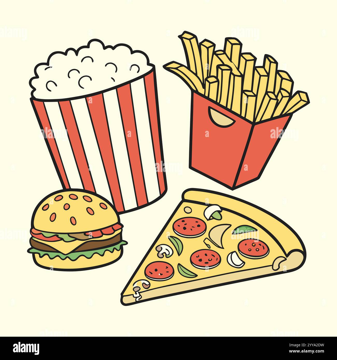 Close up juicy italian pizza Stock Vector Images - Alamy