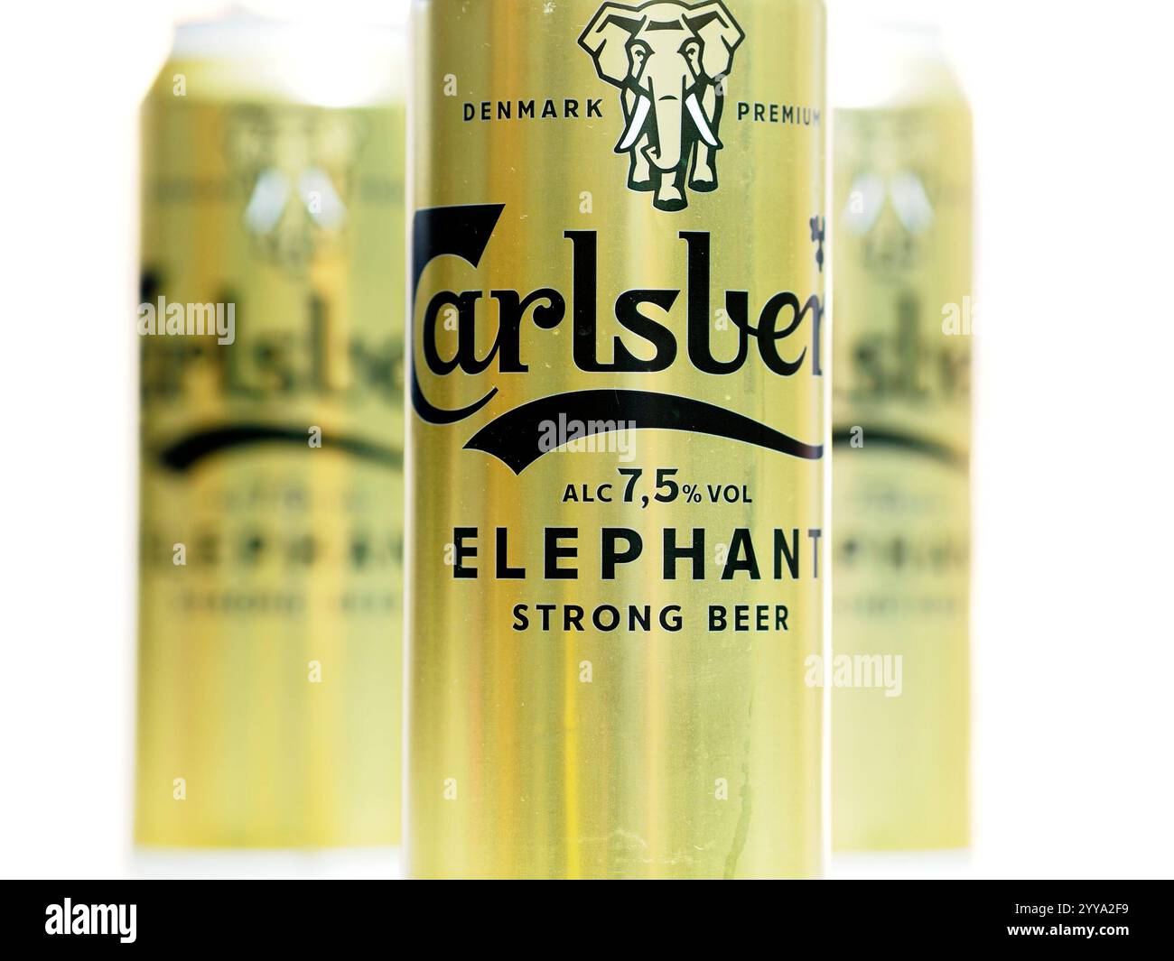 Germany. 20th Dec, 2024. In this photo illustration, A can of Carlsberg ...