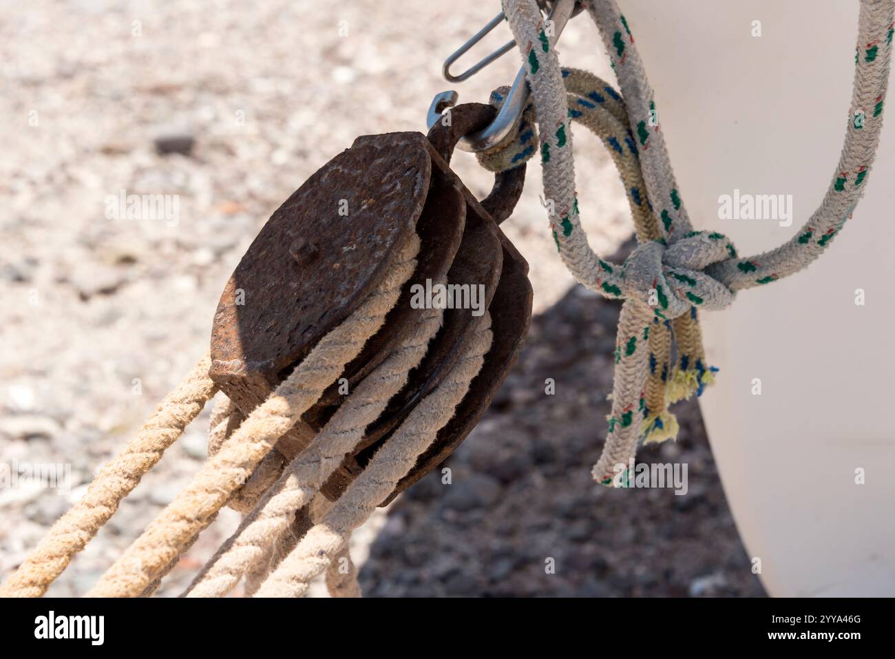 Detail of Fishing tools. El Pardito island, Sea of Cortés, Baja ...
