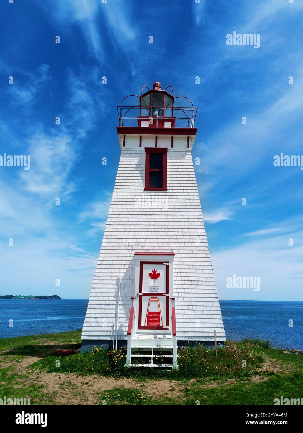 LightHouse in Dalhousie New Brunswick Canada Stock Photo - Alamy