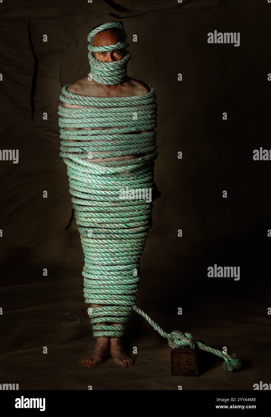 Man tied up hi-res stock photography and images - Alamy