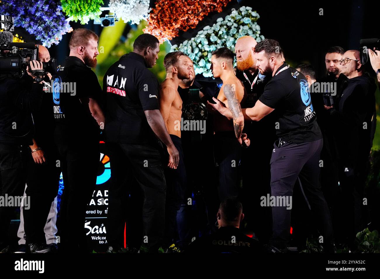 Tempers flare between Isaac Lowe and Lee McGregor during a weigh-in in ...