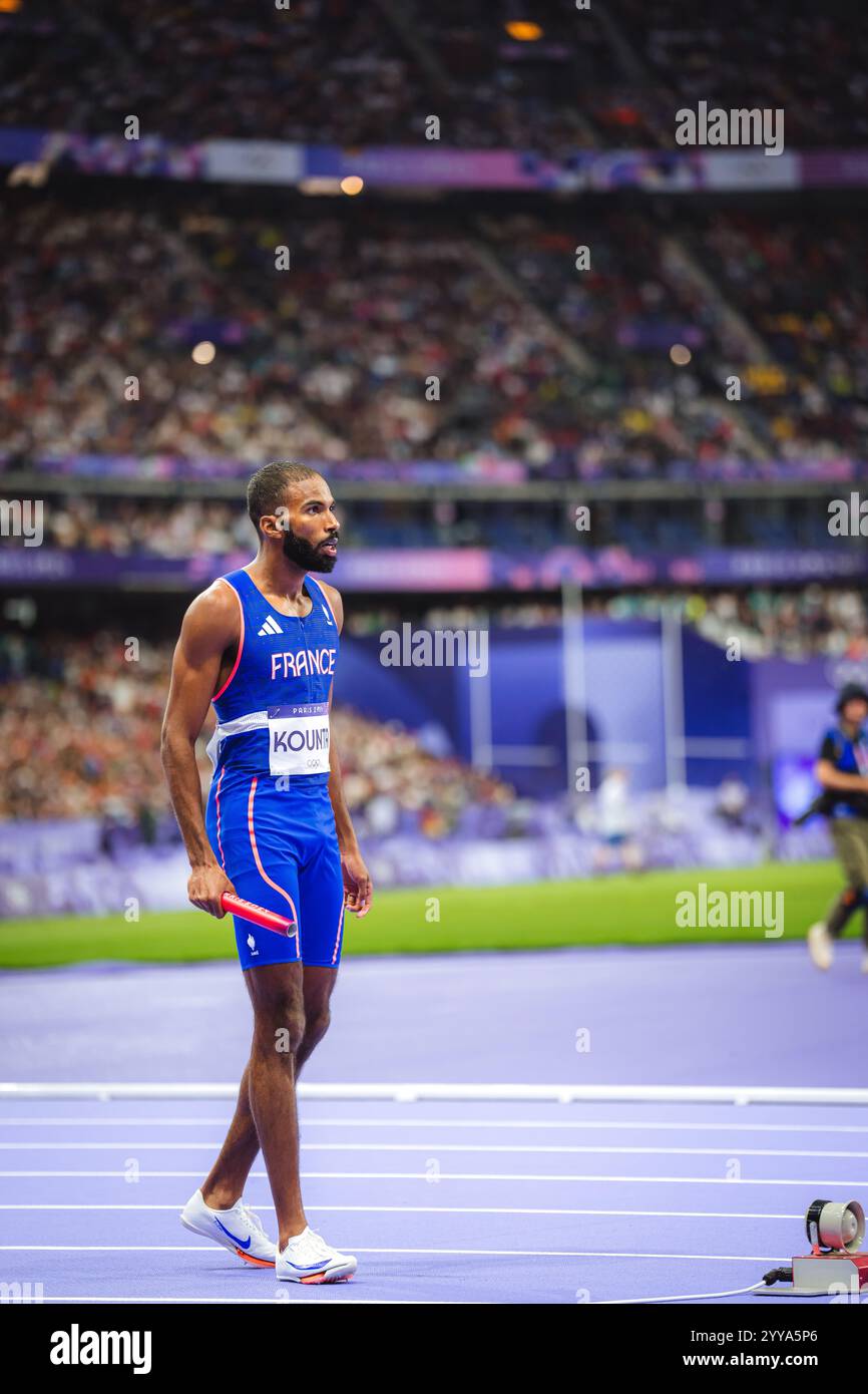 Muhammad Kounta participating in the 4X400 meters relay mixed at the ...