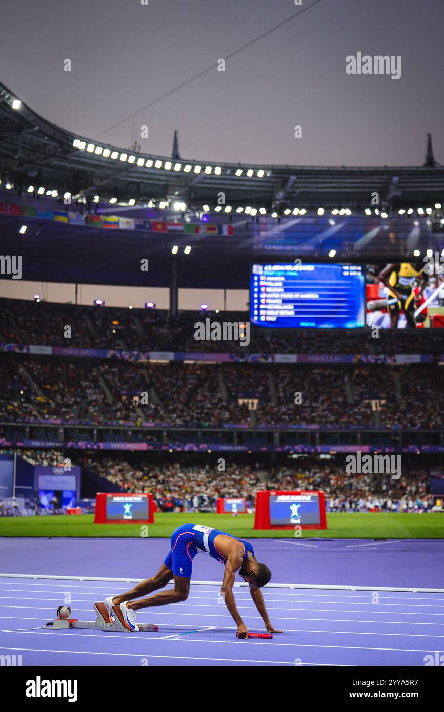 Muhammad Kounta participating in the 4X400 meters relay mixed at the ...