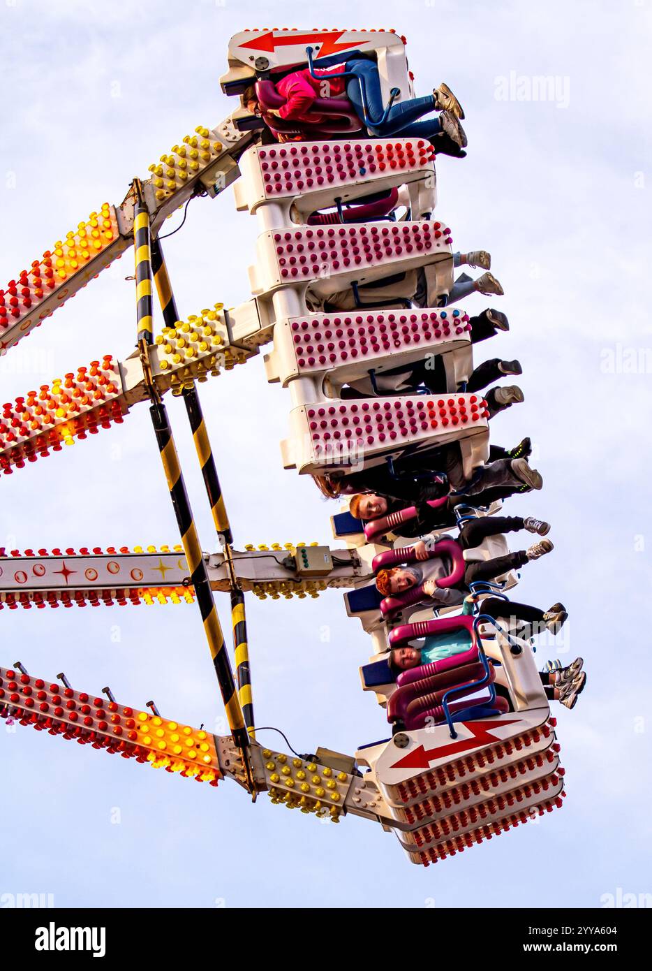 Local people are out having fun riding the Freak Out Carnival ...