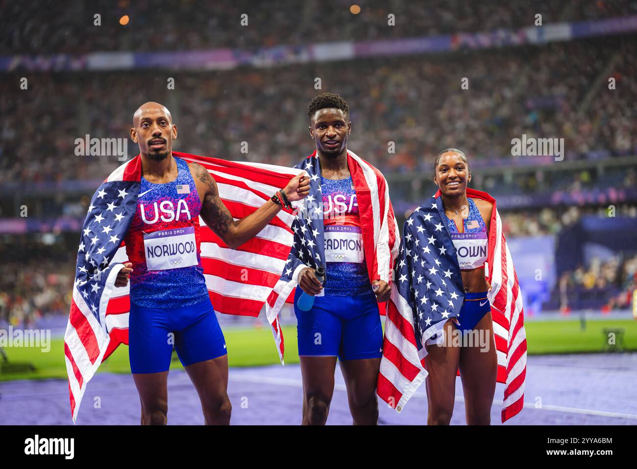 Vernon Norwood,Bryce Deadmon,Shamier Little,Kaylyn Brown celebrating in ...