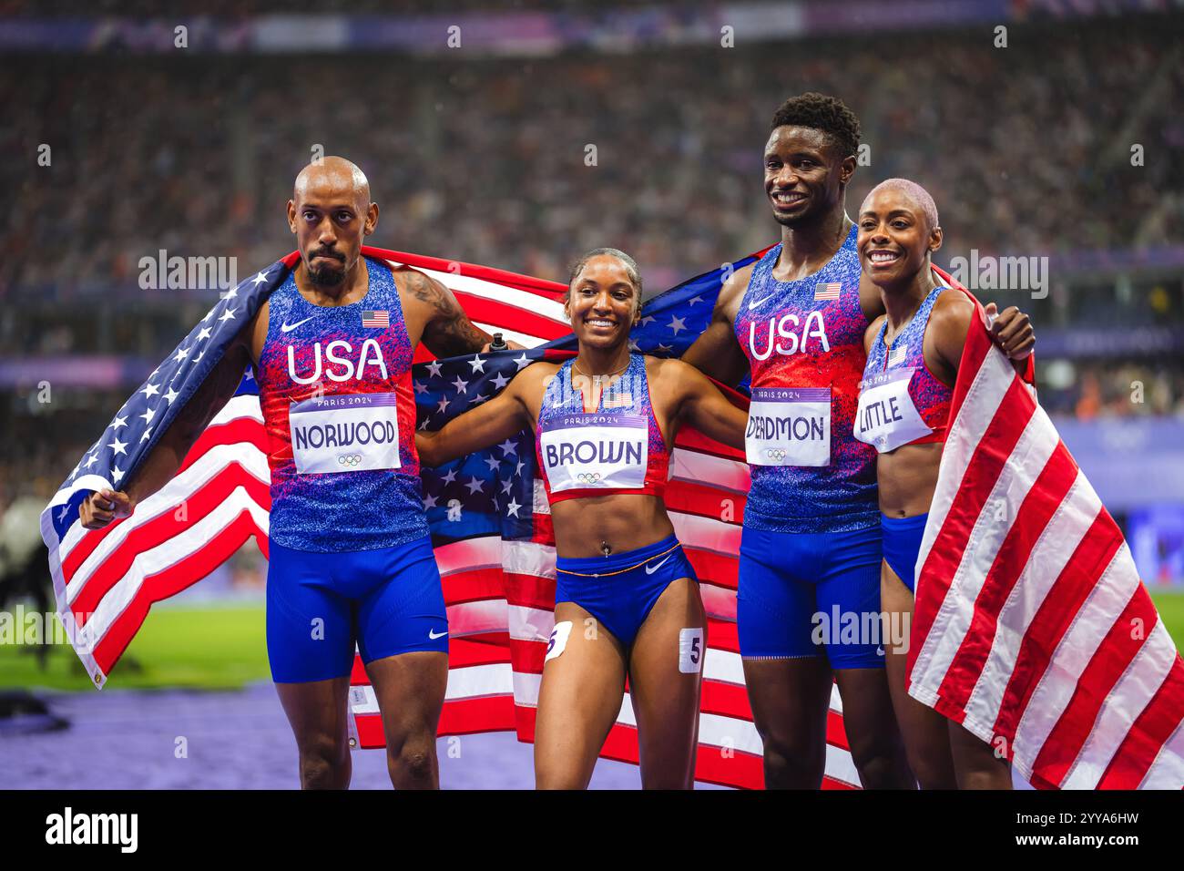 Vernon Norwood,Bryce Deadmon,Shamier Little,Kaylyn Brown celebrating in ...