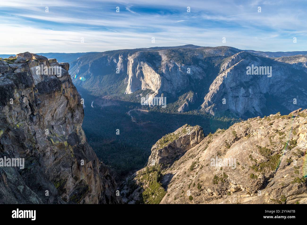 At Taft Point in Yosemite National Park, hikers enjoy breathtaking ...
