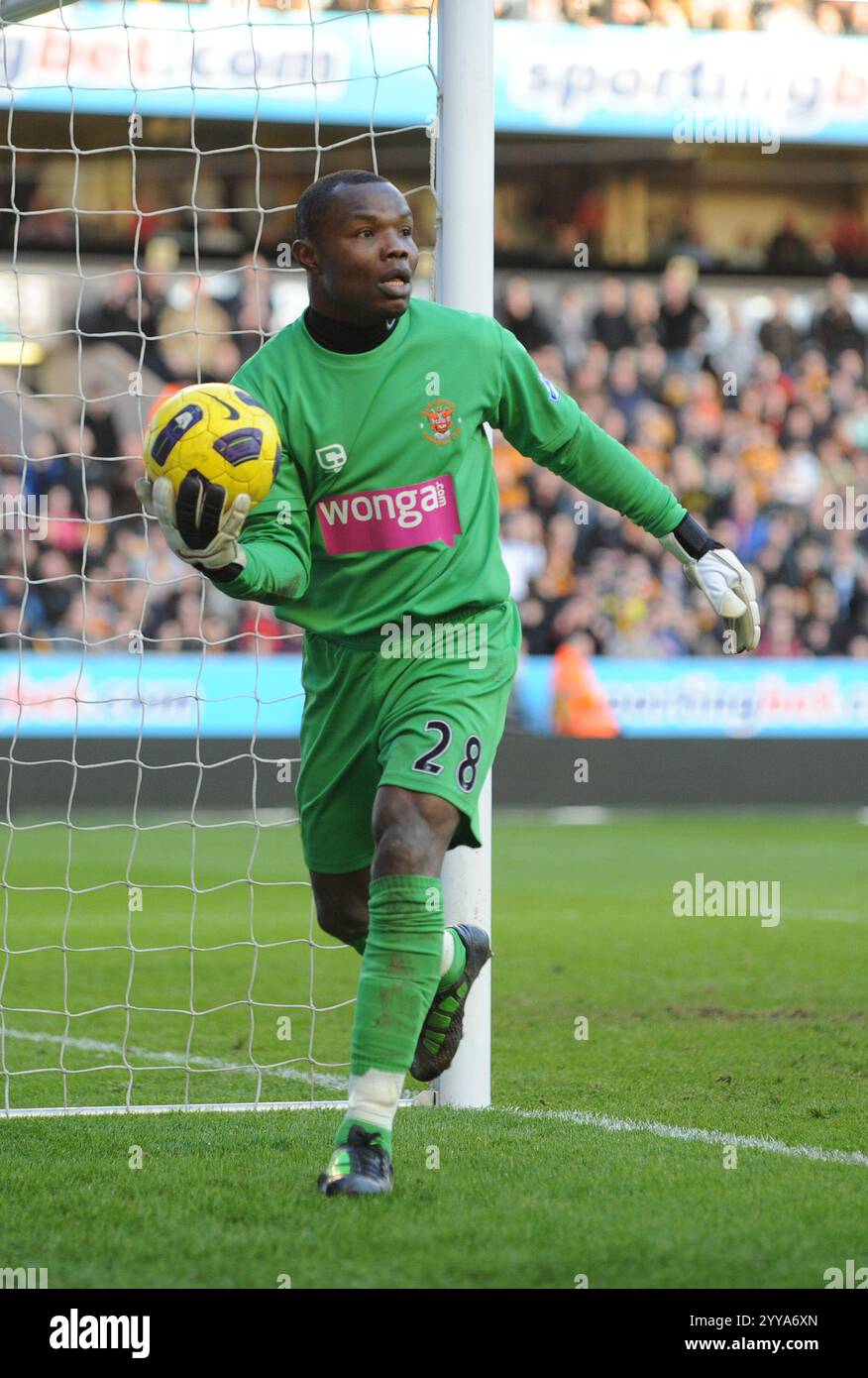 Goalkeeper Richard Kingson of Blackpool. Barclays Premier League ...
