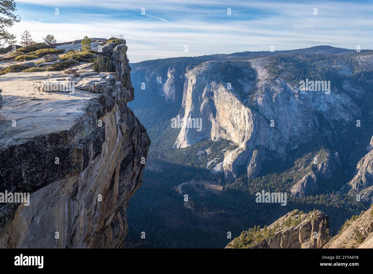 At Taft Point in Yosemite National Park, hikers enjoy breathtaking ...