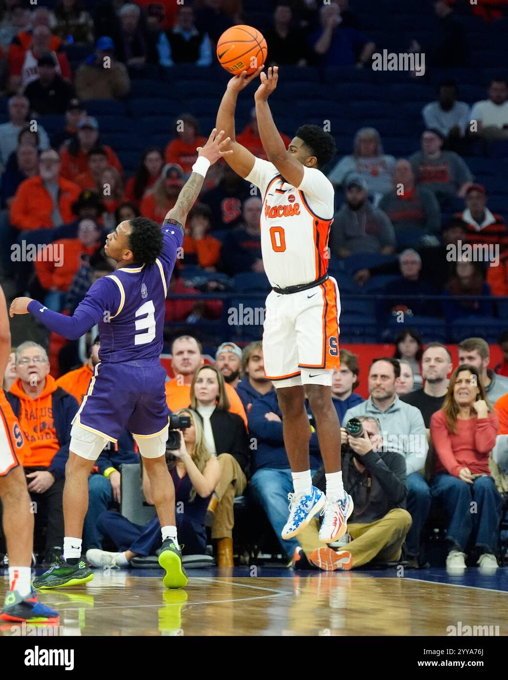 SYRACUSE, NY - DECEMBER 10: Syracuse Orange Guard Kyle Cuffe Jr. (0 ...