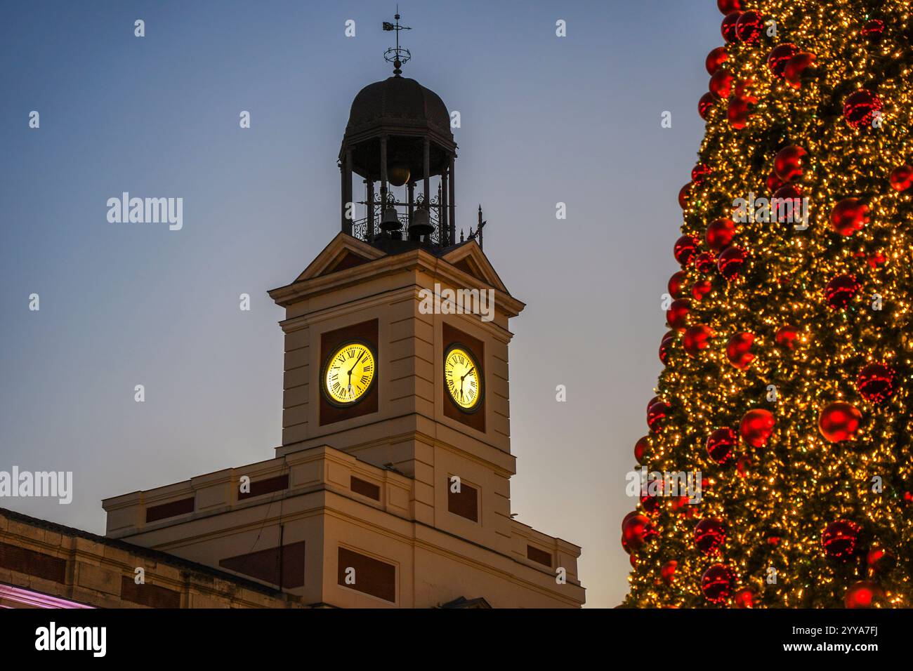 Bell tower of puerta del sol hi-res stock photography and images - Alamy