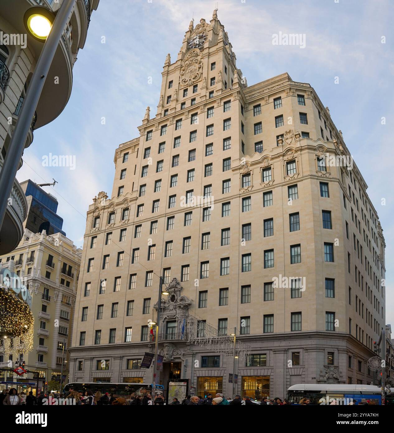 The Telefónica Building, Spanish skyscraper, housing Telefónica ...