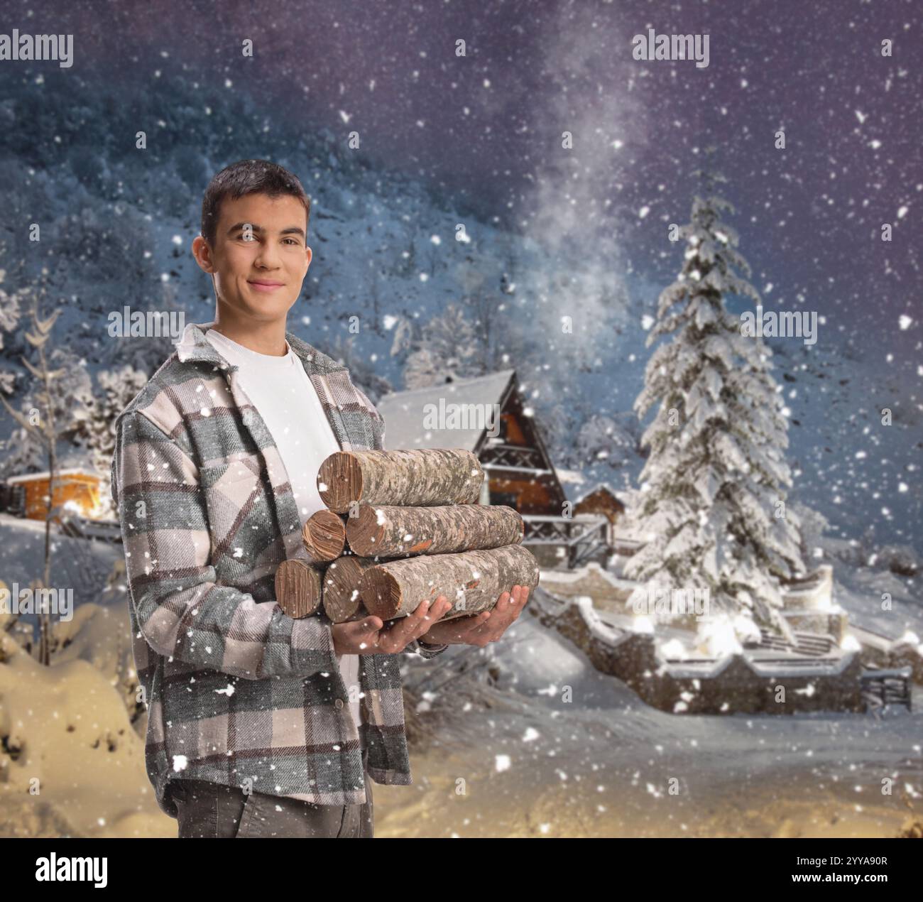 Wood cabin forest hi-res stock photography and images - Alamy