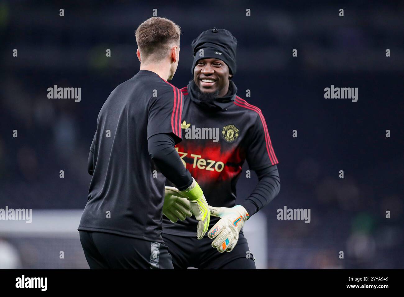 London, UK. 19th Dec, 2024. Manchester United goalkeeper Andre Onana ...