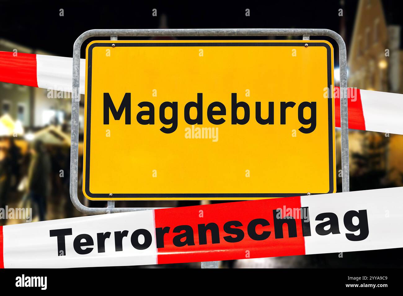 December 20, 2024: Symbolic image of the terrorist attack on the ...