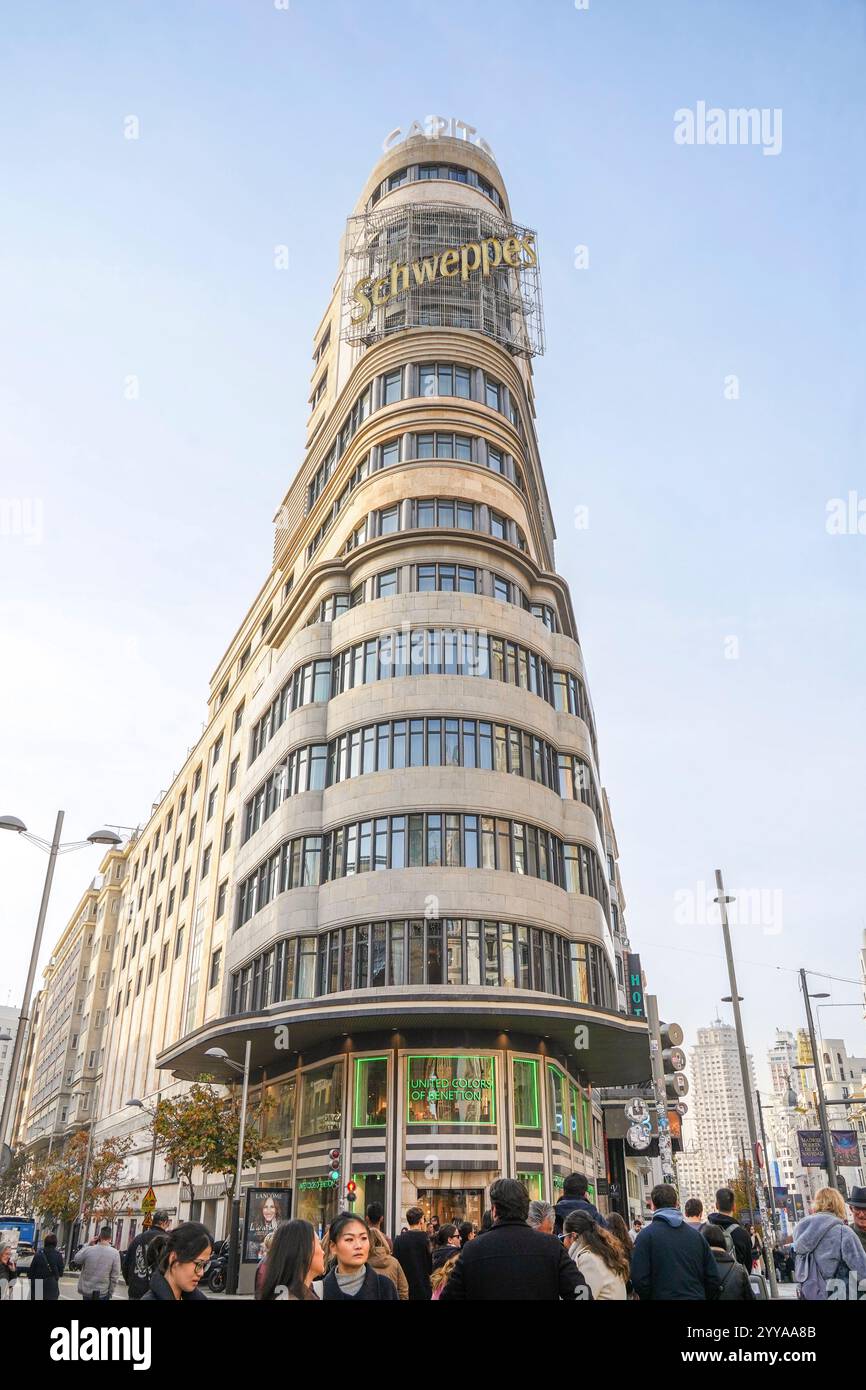 The Edificio Carrión or Edificio Capitol, iconic building housing ...