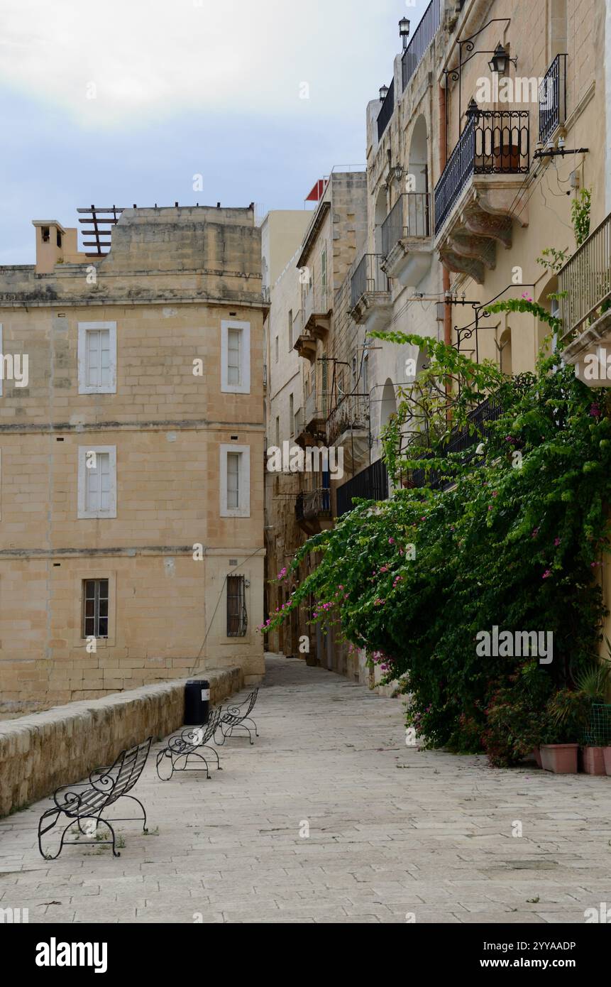 Meeresbalkon, Isla-Senglea, Malta, Europe Stock Photo - Alamy