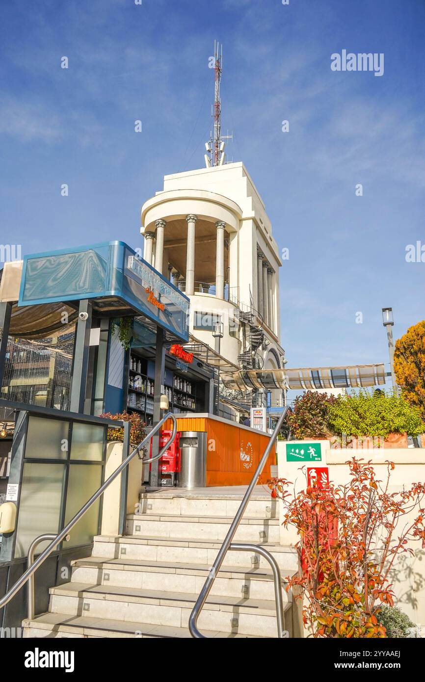 Rooftop terrace, bar, Circulo de Bellas Artes Building, Madrid Spain ...
