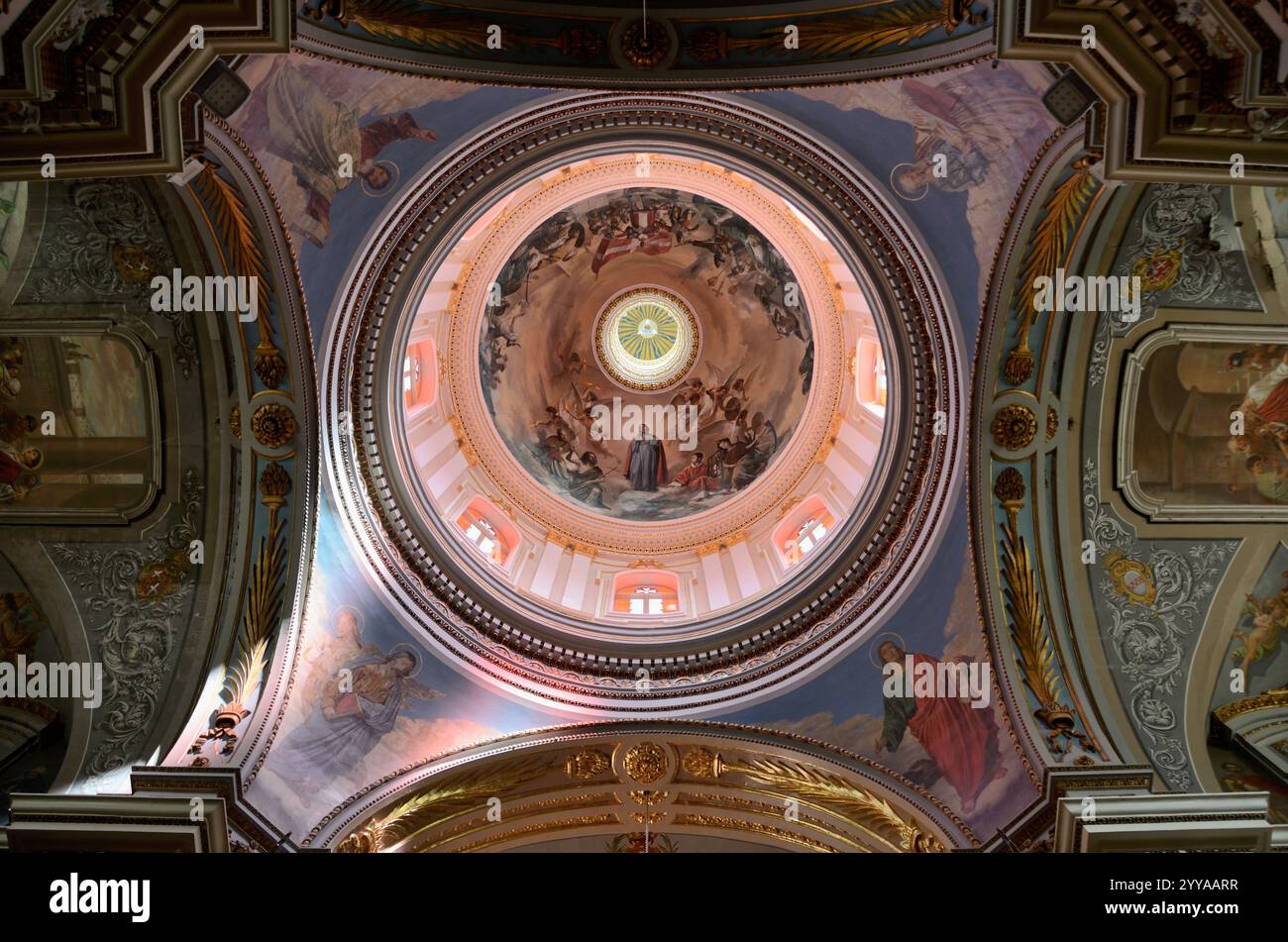 St. Lawrence's Catholic Church, Birgu-Vittoriosa, Malta, Europe Stock ...