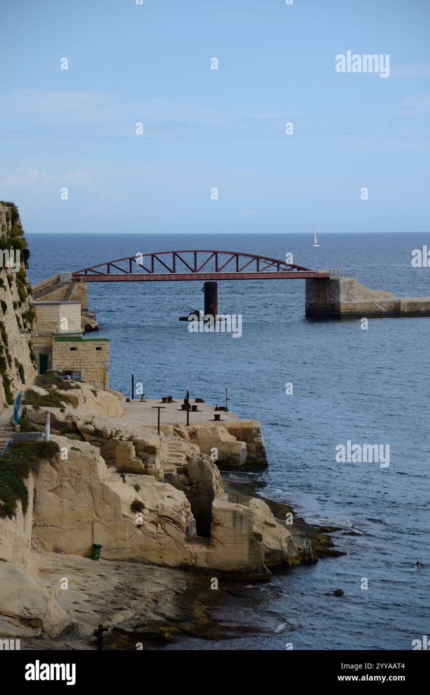 St. Elmo Bridge, Valletta, Malta, Europe Stock Photo - Alamy