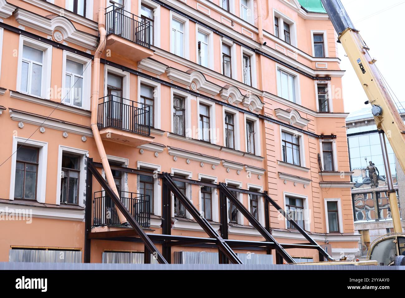 The modern renovation of urban buildings featuring elegant and durable ...